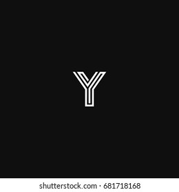 Geometric Pattern Y Letter Icon Based Stock Vector (Royalty Free ...