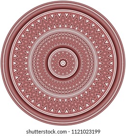 Geometric Patterns Concentric Circles American Indians Stock Vector ...