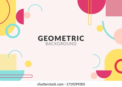 Geometric Shape Background Template Vector Stock Vector (Royalty Free ...