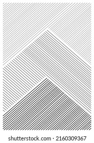 Geometric Triangle Vector Different Thickness Lines Stock Vector ...