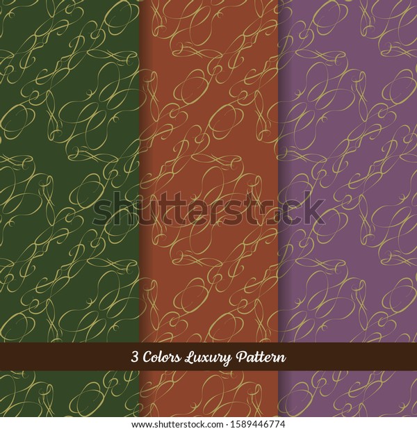 Geometry Pattern Made Vector 3 Color Stock Vector (Royalty Free ...