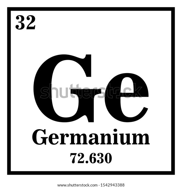 Germanium Periodic Table Elements Vector Illustration Stock Vector ...