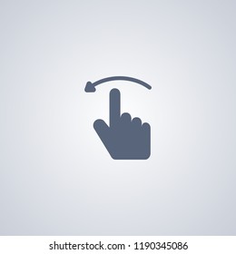 Gesture Slide Left Vector Best Flat Stock Vector (Royalty Free ...