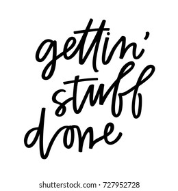 Getting Stuff Done Stock Vector (Royalty Free) 727952728 | Shutterstock