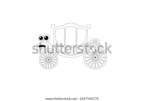 Gig Vector Object Outline Transportation Illustration Stock Vector ...