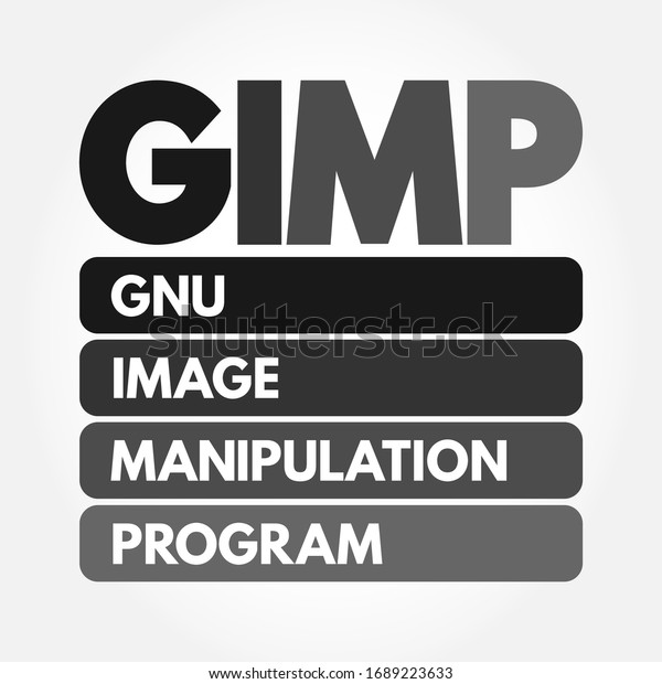 Gimp Gnu Image Manipulation Program Acronym Stock Vector (Royalty Free ...