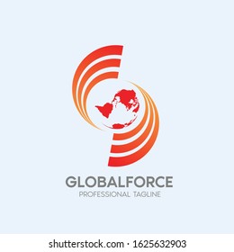 Global Force Vector Logo Design Template Stock Vector (Royalty Free ...