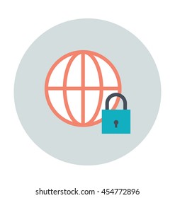 Globe Earth Icons Locks Globes Icons Stock Vector (Royalty Free ...