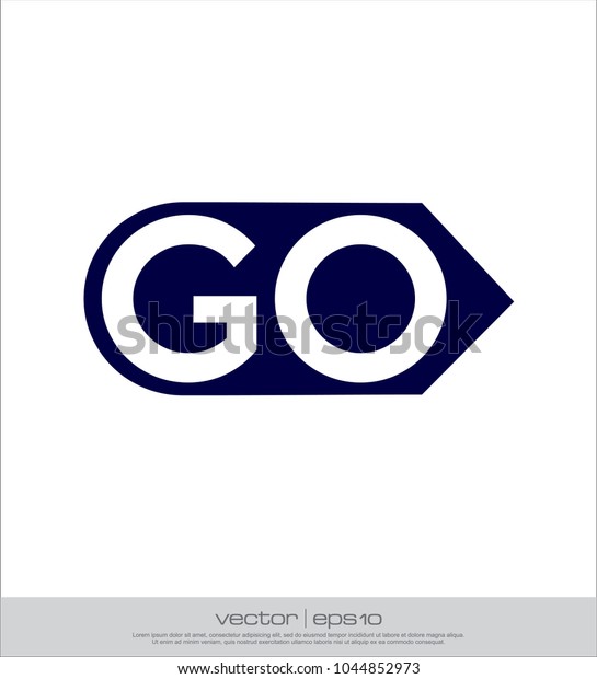 Go Logo Template Stock Vector (Royalty Free) 1044852973 | Shutterstock