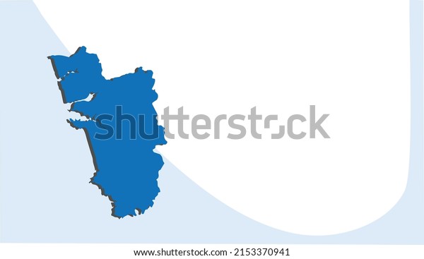 Goa Map Vector Design Name State Stock Vector (Royalty Free) 2153370941 ...