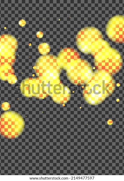 Gold Spot Background Transparent Vector Bokeh Stock Vector (Royalty ...