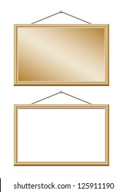 Golden Frames Vector Stock Vector (Royalty Free) 125911190 | Shutterstock