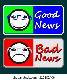 Good News Bad News Symbols Vector: เวกเตอร์สต็อก (ปลอดค่าลิขสิทธิ์ ...