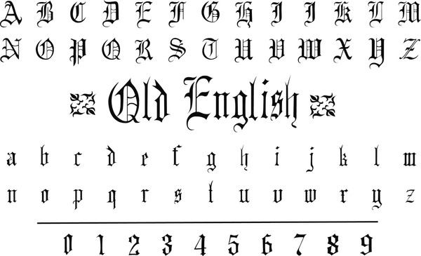 9,237 Old English Font Stock Vectors and Vector Art | Shutterstock