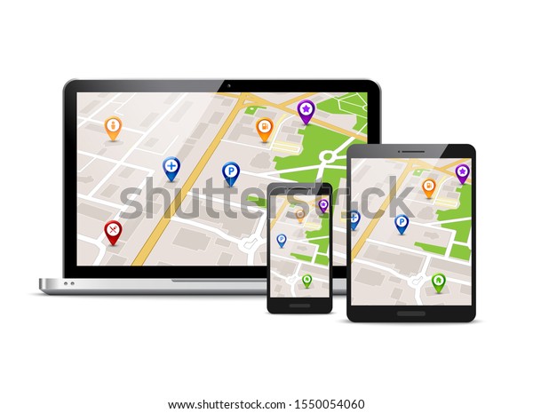 492 Geo Track On Phone Icon Images, Stock Photos & Vectors | Shutterstock