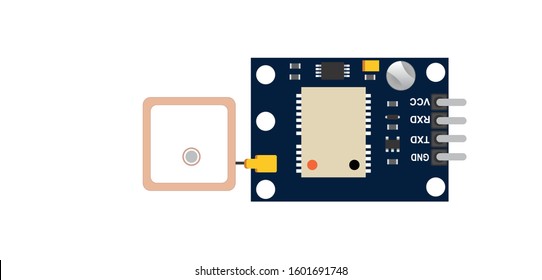 Gps Module Arduino Other Controller Top Stock Vector (Royalty Free ...