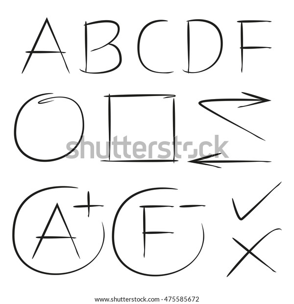 Grade Result Arrows Stock Vector (Royalty Free) 475585672 | Shutterstock