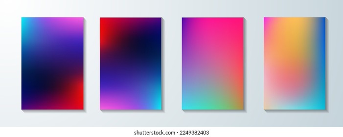 Gradient Background Vertical Layout Vector Illustration Stock Vector ...
