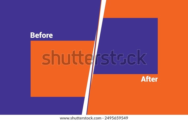 Gradient Before After Background Template Two Stock Vector (Royalty ...