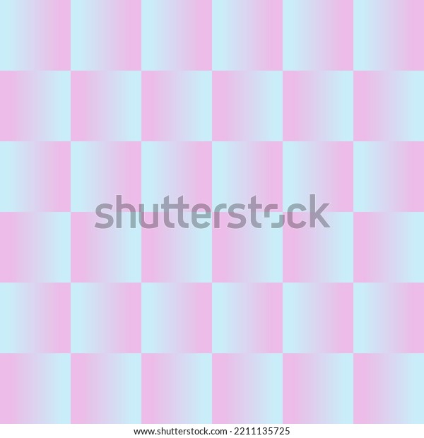 Gradient Checkerboard Pattern Candy Colors Vector Stock Vector (Royalty ...