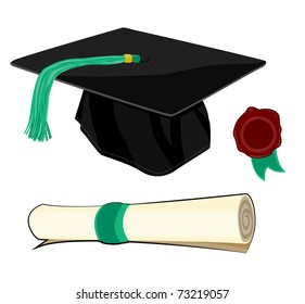 3,692 Green Graduation Cap Stock Vectors and Vector Art | Shutterstock