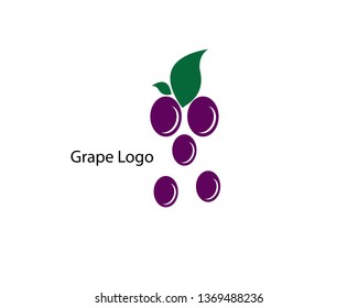 Grape Vector Logo Vector Stock Vector (Royalty Free) 1369488236 ...