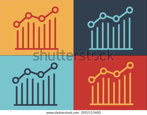 Graph Chart Comparison Logo Template Simple Stock Vector (Royalty Free ...