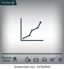 Cartesian Map Graph Icon Vector Illustration Stock Vector (Royalty Free ...