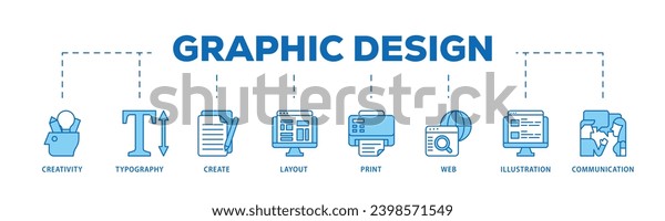Graphic Design Infographic Icon Flow Process Stock Vector (Royalty Free ...