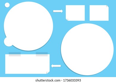 Graphic Template Paper Design Presentation Background Stock Vector ...