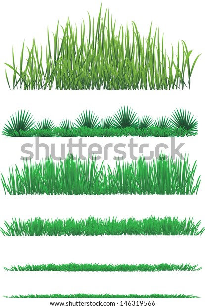 Grass Vector Set Collection: เวกเตอร์สต็อก (ปลอดค่าลิขสิทธิ์) 146319566 ...