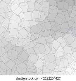 Gray Cube Abstract Vector Template Presentation Stock Vector (Royalty ...