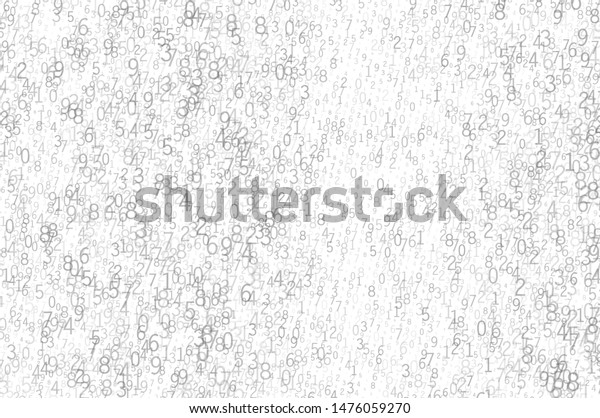 Gray Numbers 0 9 Different Shades Stock Vector (Royalty Free ...