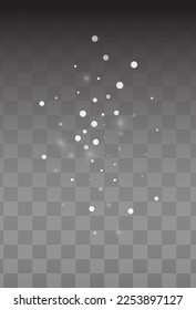 Gray Snow Vector Transparent Background Holiday Stock Vector (Royalty ...