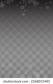 Gray Snowflake Vector Transparent Background New Stock Vector (Royalty ...