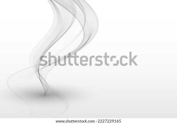 Gray Transparent Wave Shadow On White Stock Vector (Royalty Free ...