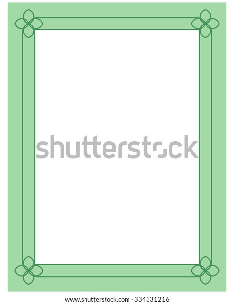 Green Border Frame Deco Vector Art Stock Vector (Royalty Free ...