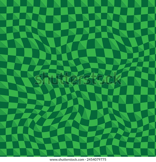 Green Checkerboard Pattern Background Vector Background Stock Vector ...