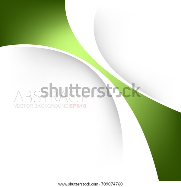 Green Curve Line Vector Background Gradient Stock Vector (Royalty Free ...