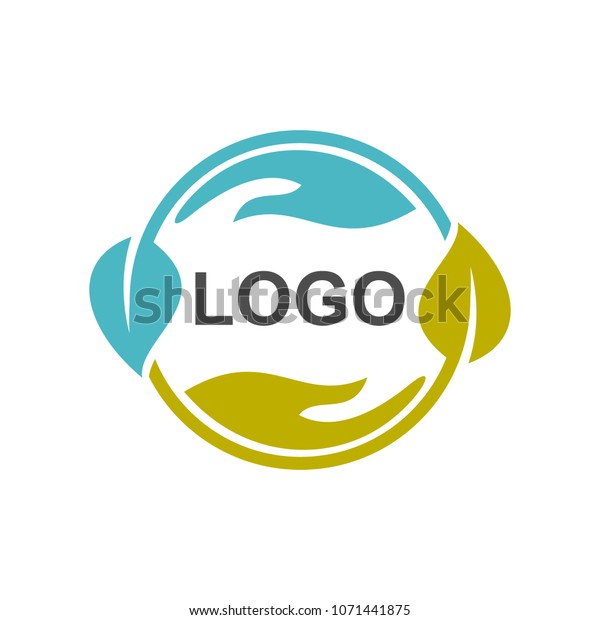 Green Help Vector Logo Stock Vector (Royalty Free) 1071441875 ...