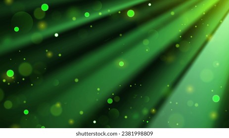 Green Magic Spotlight Particles Vector Illustration Stock Vector ...