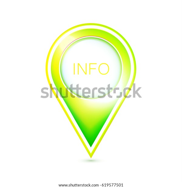 Green Map Pointer Icon Location Symbol Stock Vector (Royalty Free ...