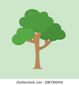 Green Spring Tree Vector Illustration Stock Vector (Royalty Free ...
