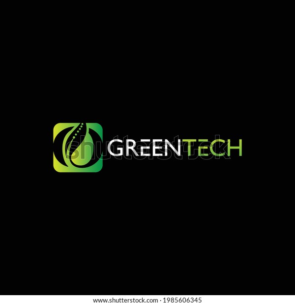 Green Tech Logo Design Vector Eps Stock Vector (Royalty Free ...