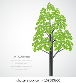 Green Tree Background Stock Vector (Royalty Free) 159383600 | Shutterstock