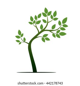 Minimalistic Tree Icon Vector Illustration Stock-vektor (royaltyfri ...