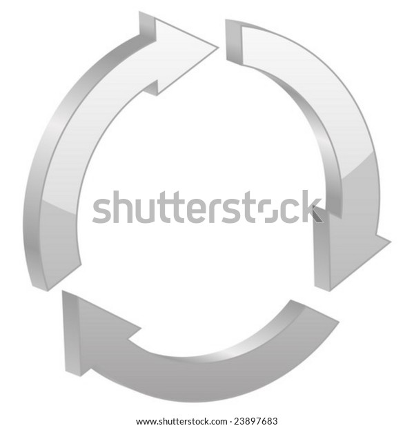 Grey Recycle Symbol Vector Illustration Stock Vector (Royalty Free ...