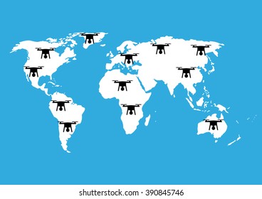 Online Library Concept World Map On Stock Vector (Royalty Free ...
