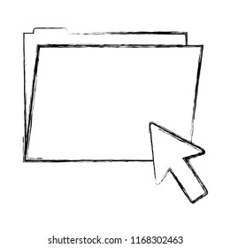 Grunge Folder File Arrow Cursor Mouse Stock Vector (Royalty Free) 1168302463 | Shutterstock