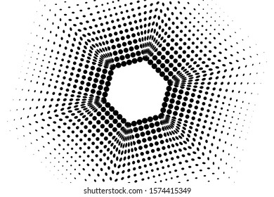 Halftone Abstract Dotted Polygon Background Polygon Stock Vector ...